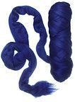 Merino wool roving 19 microns ,Color: Dark Royal Blue – DIVINITYFIBRES